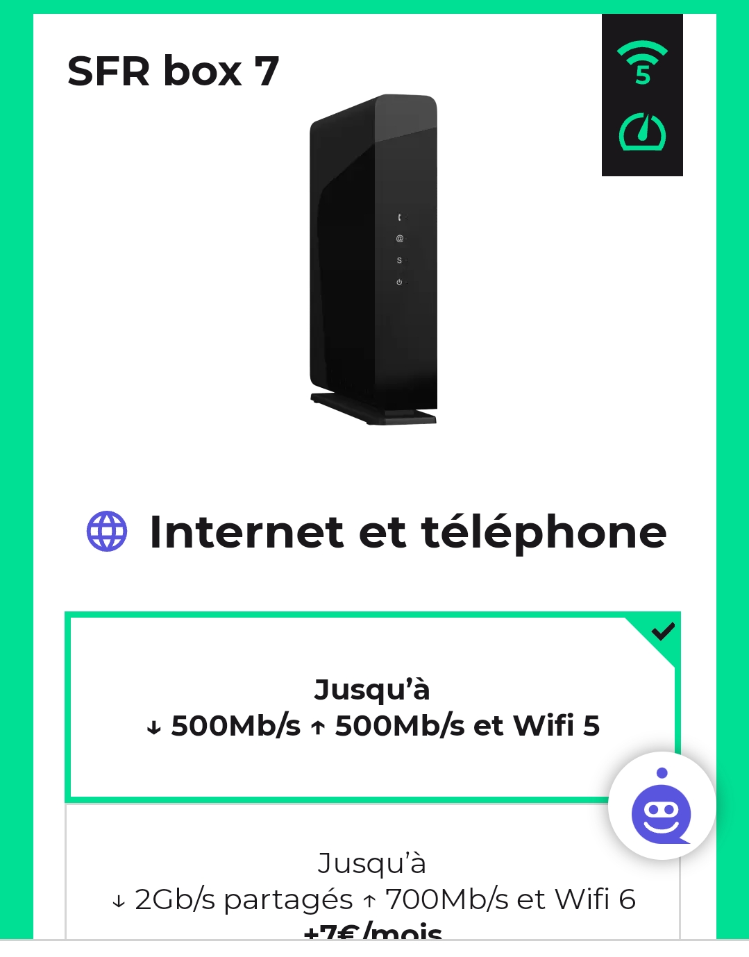Résolu : RED by SFR - Box 7 fibre mais Box plus installée (encore ...